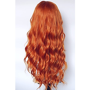 Long Ginger Wigs ginger red wig braids wigs long red curly Wigs Synthetic Heat Resistant fiber Halloween costume Wig for women