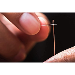 Meher Enterprises Eye Sewing Needles, Sewing Needles, Stainless Steel Embroidery Thread Needle, Handmade Yarn Knitting Needles Leather Needle (10, 2.25)