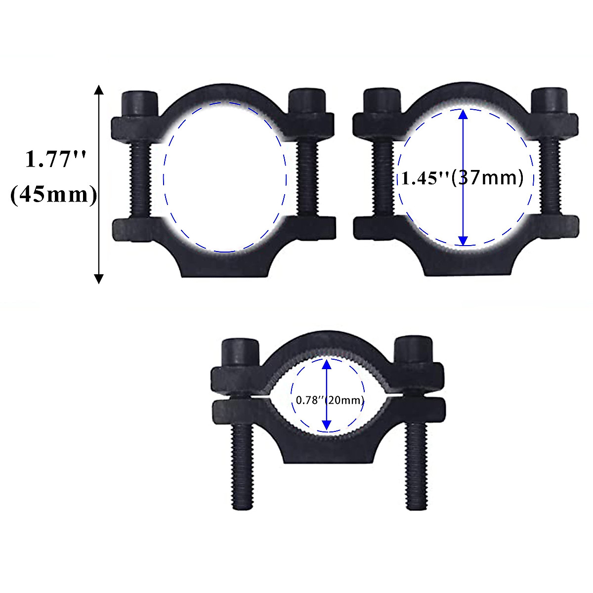 Lveofielygi Universal Hanger Hook for Electric Scooter - Hanging Adjustable Pothook for Poles (20mm - 37mm in Diameters) Different Screws Meet Different Need Like Scooter,Bike,MTB,Motorcycle, Bicycle