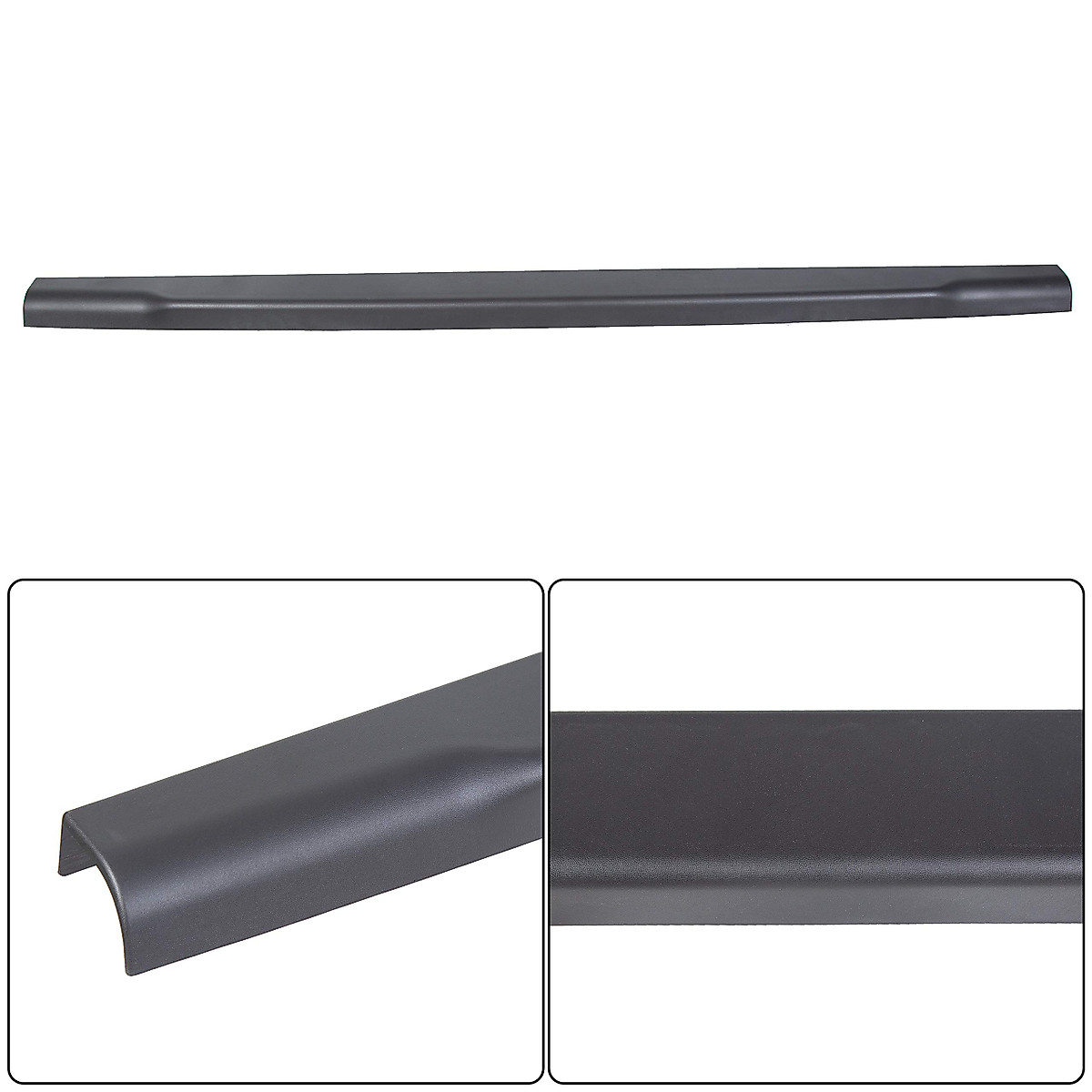 KUAFU Tailgate Top Molding Cover Protector Compatible with 2008-2016 Ford F250 F350 F450 Super Duty- Replace for BC3Z-9940602-B FO1904104 Tailgate Cap Trim