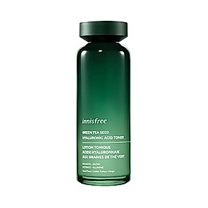 innisfree Green Tea Hyaluronic Acid Hydrating Toner with Panthenol, Korean Face Toner for Soothed, Hydrated Skin