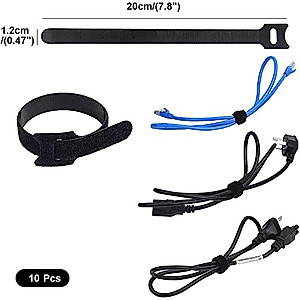SOULWIT Cable Management Kit, 4 Wire Organizer Sleeve, 3 Cable Holder, 10+2 Cable Organization Straps, 15 Large Cord Clips, 100 Cable Ties for TV PC Computer Under Desk Office