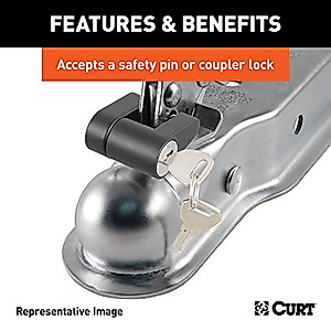 CURT 25294 Posi-Lock Coupler Replacement Latch for CURT #25101 or #25210, CLEAR ZINC