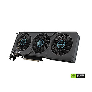 Gigabyte GV-N406TEAGLE-8GD GeForce RTX 4060 Ti Eagle 8G Graphics Card, 3X WINDFORCE Fans, 8GB 128-bit GDDR6, Video Card