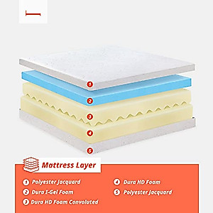 PrimaSleep 9 Inch Multi-Layered Memory Foam Full Mattress