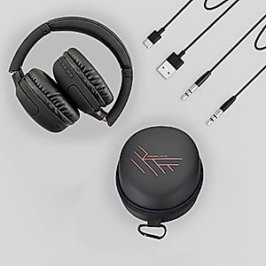 PowerLocus Bluetooth Headphones Over Ear, [Bass-Mode Button] Wireless Headphones, Foldable Hi-Fi Stereo, Soft Memory Foam Earmuffs, Metal Extendable Sides, Headset with Microphone for Phone/PC/TV