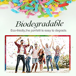 20Pack Colorful Confetti Wands Tissue Paper Flick Flutter Sticks for Wedding Celebrations, Anniversary, Birthday Party, 7.8inch Confetti Popper