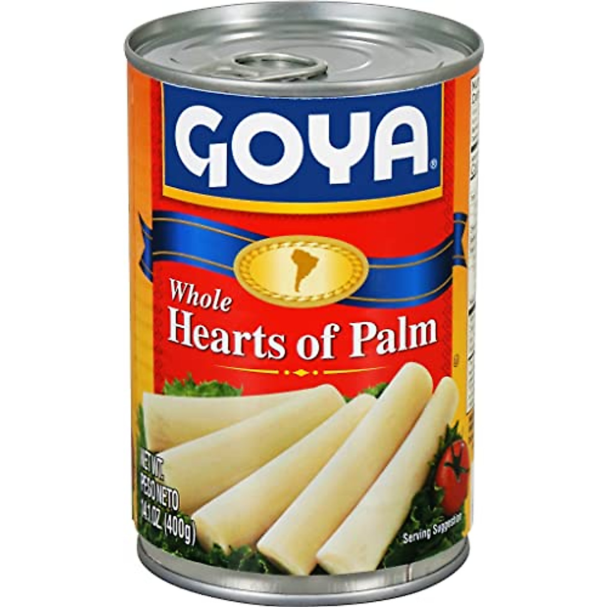 Goya Foods Whole Hearts of Palm (Palmitos), 14.1 Ounce (Pack of 12)