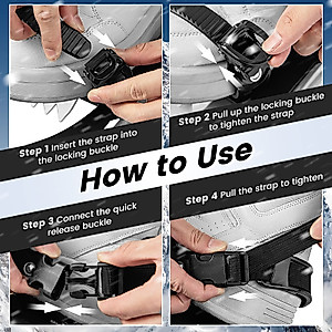 GYMAX Snow Shoes, 21/25/30 inch 3 in 1 Snowshoes Trekking Poles Bundle for Men & Women, Lightweight Aluminum All Terrain Snowshoes Set with Fully Adjustable Binding & Carry Bag (21", Silver)