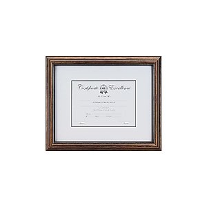Staples 810921 Plastic Certificate Frame Bronze (53121/20189)
