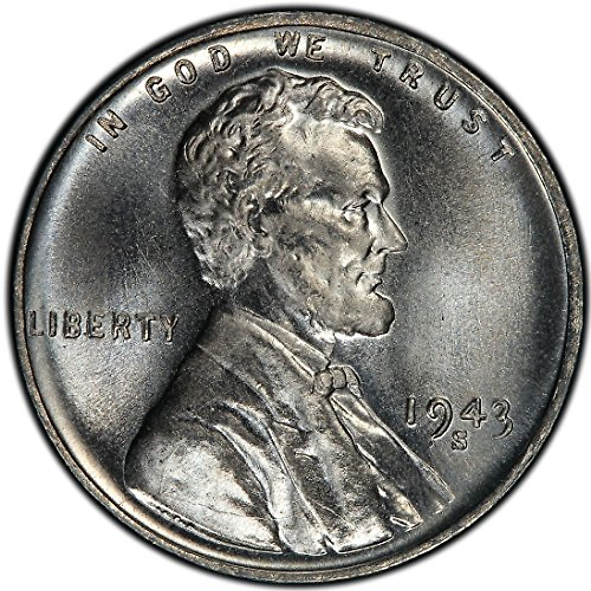 1943 S LINCOLN STEEL WHEAT PENNY