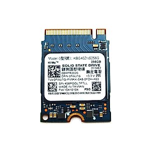 Solid State Drive FWJTG 0FWJTG TW-0FWJTG Compatible Replacement Spare Part for Dell Kioxia KBG40ZNS256G 256GB M.2 2230 NVMe PCIe Gen3 x4 SSD