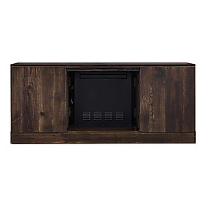 HEARTHPRO Perry Entertainment Media Console & 18" Firebox - Rustic Brown, SP6543-OF