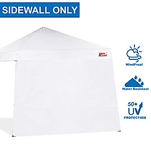 MASTERCANOPY Canopy Sidewall for 10x10 Slant Leg Canopy Tent 1pc White