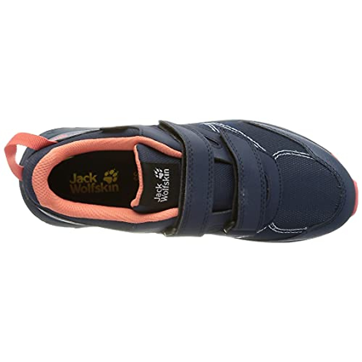 Jack Wolfskin Woodland Texapore Low Vc K Hiking Boot, Dark Blue/Rose, 11 US Unisex Big Kid