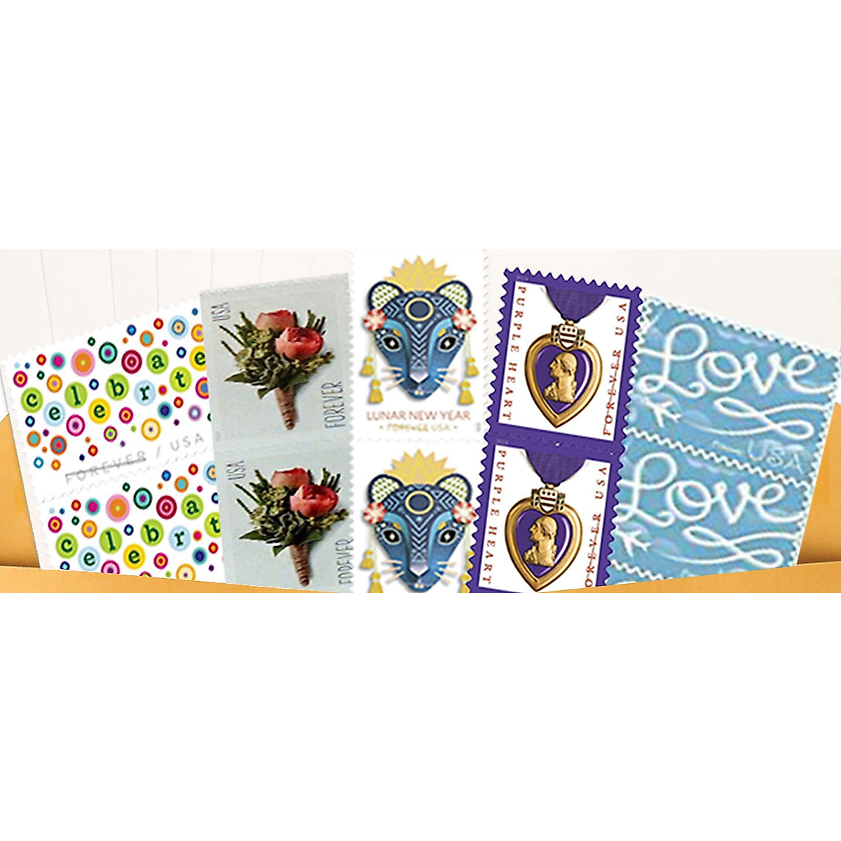 20 Forever Postage Stamps - Stamp Design May Vary