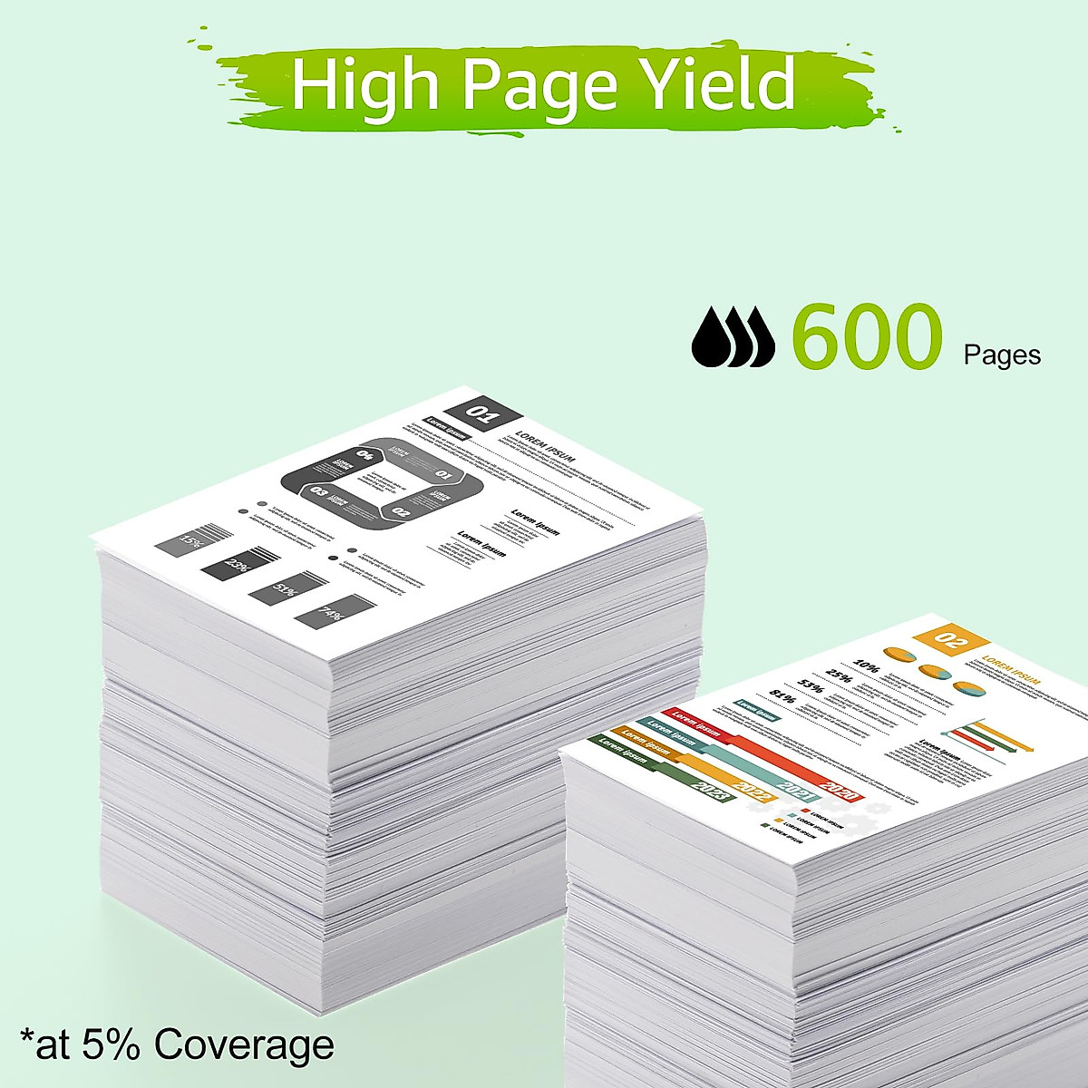 greencycle Re-Manufactured PG-240XL 240 XL Ink Cartridge Compatible for Canon PIXMA MX372 MX432 MX452 MG3520 MG2220 MG3220 (Black, 1 Pack)