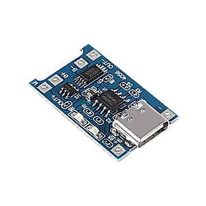 ALAMSCN TP4056 Type-C USB 5V 1A 18650 Lithium Battery Charger Module Li-ion Charging Board TC4056A with Dual Protection Functions(Pack of 12)