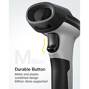 Inateck Barcode Scanner with Hands Free Adjustable Stand, Bundle Product, BCST-70 and BCST-S