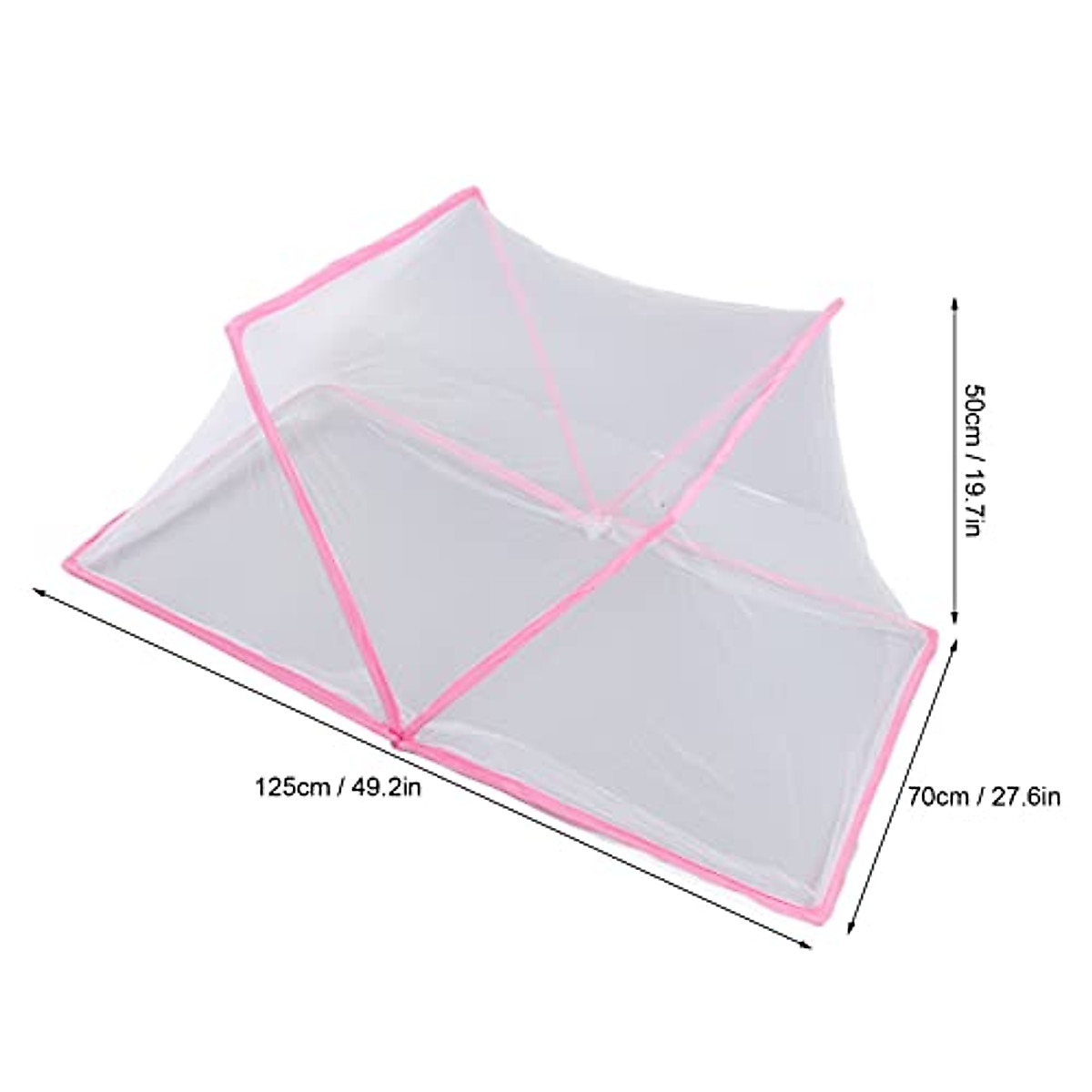 Hztyyier Net Tent Foldable Portable Kid Polyester Bed Curtain Mini Screen Mesh Tent for Baby Kids Students(Pink) Baby Mosquito Nets