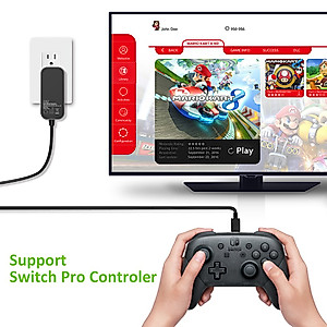 USB C Charger Nintendo Switch, Omars 39W USB Type C Charging Kit Compatible with Nintendo Switch Power Delivery 3.0 & QC 3.0 Fast Charging Power Kit Supports TV Mode and Dock Station (6 ft)