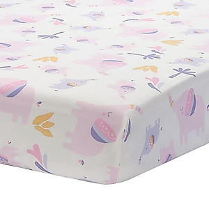 Bedtime Originals Elephant Dreams 3-Piece Pink Nursery Baby Crib Bedding Set