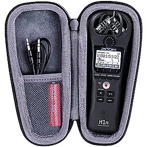 co2CREA Hard Case Replacement for Zoom H1n H1 Digital Handy Recorder (Black Case)