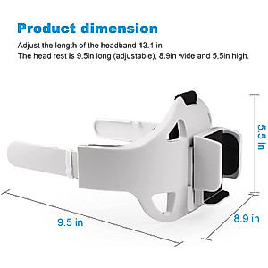 Oculus Quest 2 Accessories Head Strap, Replacement for Elite Strap,Adjustable Head Strap Headband Enhanced Support and Reduce Head Pressure in VR, Comfortable Protective Strap for Oculus Quest 2