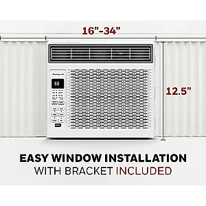 Honeywell 6,000 BTU Digital Window Air Conditioner, Remote, 4 Modes, Eco, 250 sq ft Coverage