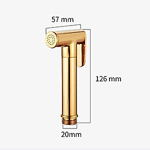 NBAAYIK Handheld Bidet Sprayer Kit,Bidet Sprayer Kit for Toilet,Bidet Sprayer for Toilet Black,Bidet Shower Head,Bidet Shower Kit,Bidet Sprayer Kit,Toilet Sprayer Set,Gold C (Golden B)