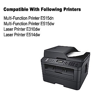 Compatible E310 Toner Cartridge Replacement for Use in Dell E514dw Dell E515dw Dell E515dn for Brother E310 E514 E515 E310dw(Black,2-Pack)