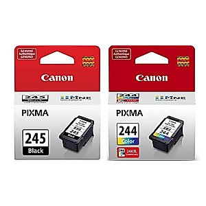 Canon PG-245 Black Ink Cartridge and Canon CL-244 Color Ink Cartridge