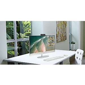 HP 27 All-in-One Touch Desktop 1TB SSD 32GB RAM (Intel 13th generation with 10 cores and Turbo Boost to 4.60GHz, 1 TB SSD, 32 GB RAM, 27-inch FullHD Touchscreen, Win 11) PC Computer Essential Pavilion