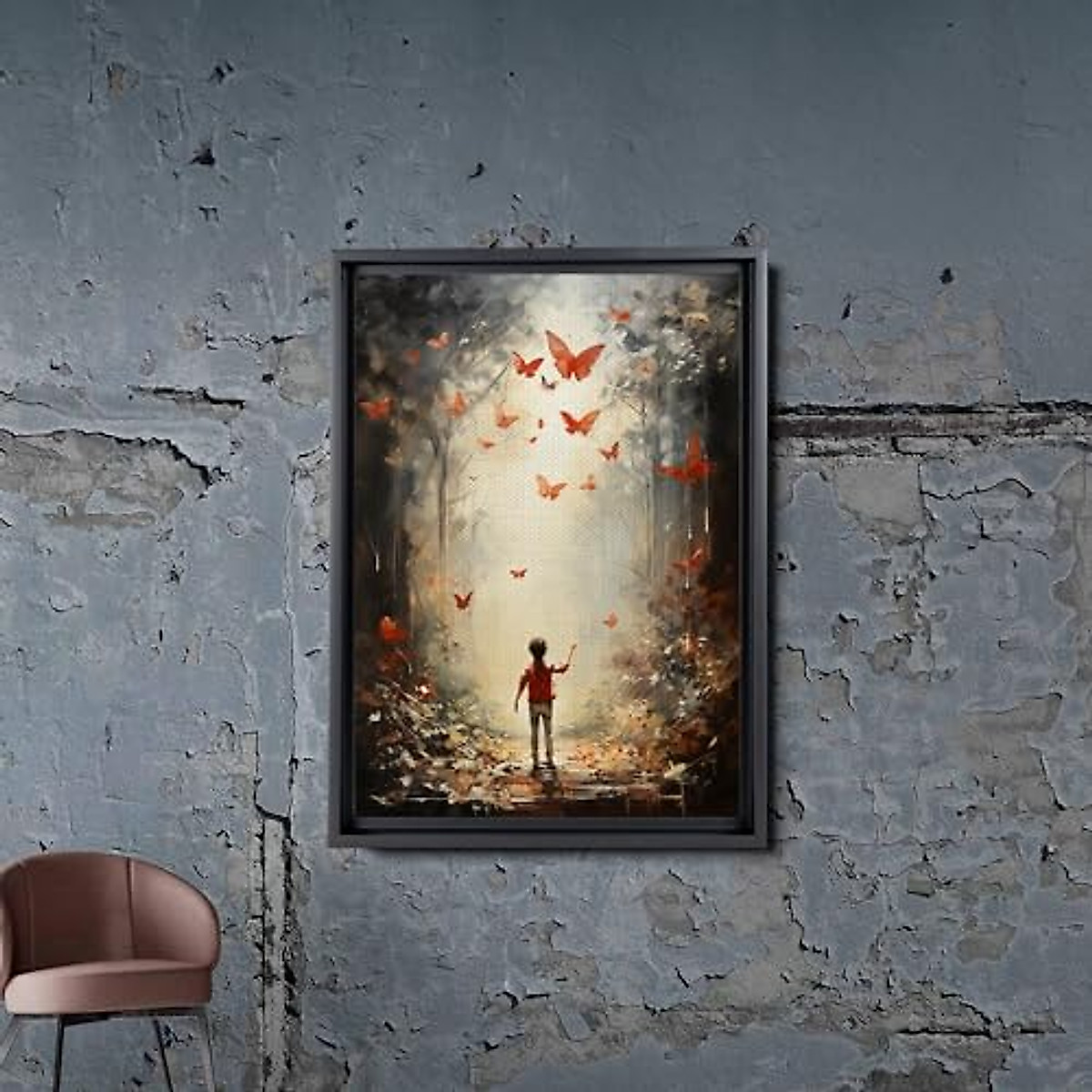 Abstract Painting Buy Canvas Wall Art, Butterfly Painting Art, Butterfly canvas, bedroom Butterfly wall art,Watercolor abstract Butterfly canvas painting