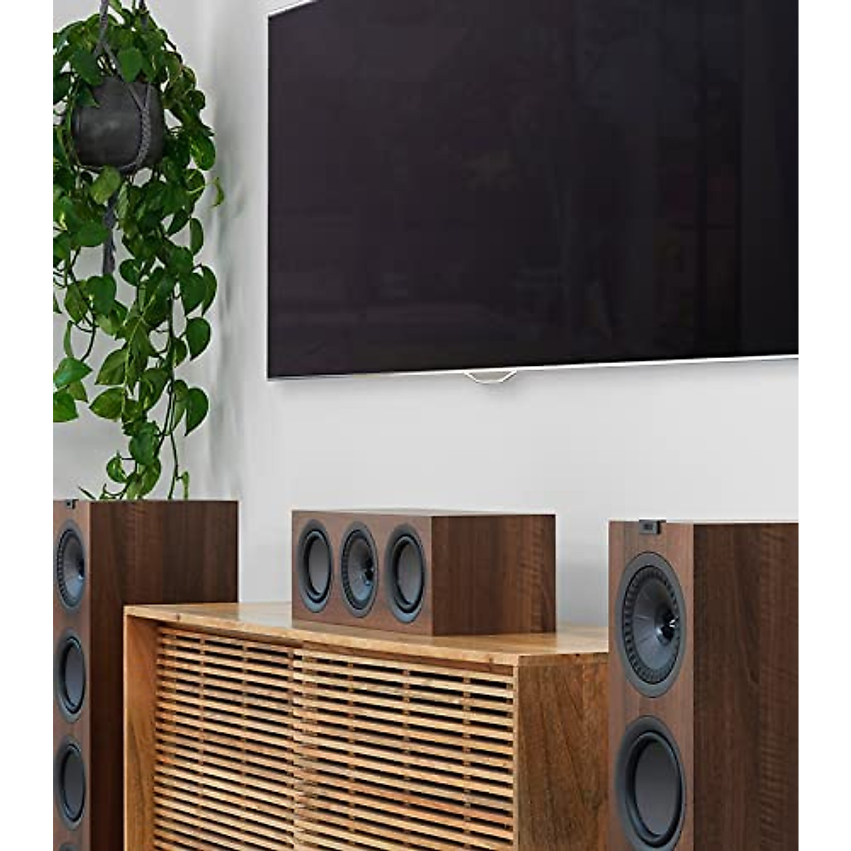 KEF Q250c Center Channel Speaker (Each, Walnut)
