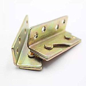 Best Award Set of 4, Heavy Duty Non-Mortise Bed Rail Fittings Wooden Bed Rail Brackets,Headboards and Foot-Boards (Set of 4,Bed Rail Bracket)