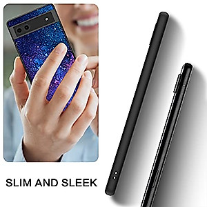 BENTOBEN Pixel 6a Case, Slim Fit Glow in The Dark Hybrid Hard PC Soft TPU Bumper Drop Protective Girls Women Boy Men Phone Cases Cover for Google Pixel 6a 6.1", Nebula/Galaxy