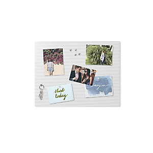 Umbra Bulletboard, Wall Mounted, Magnetic, Message Bulletin Board, White (035515-660-U40)