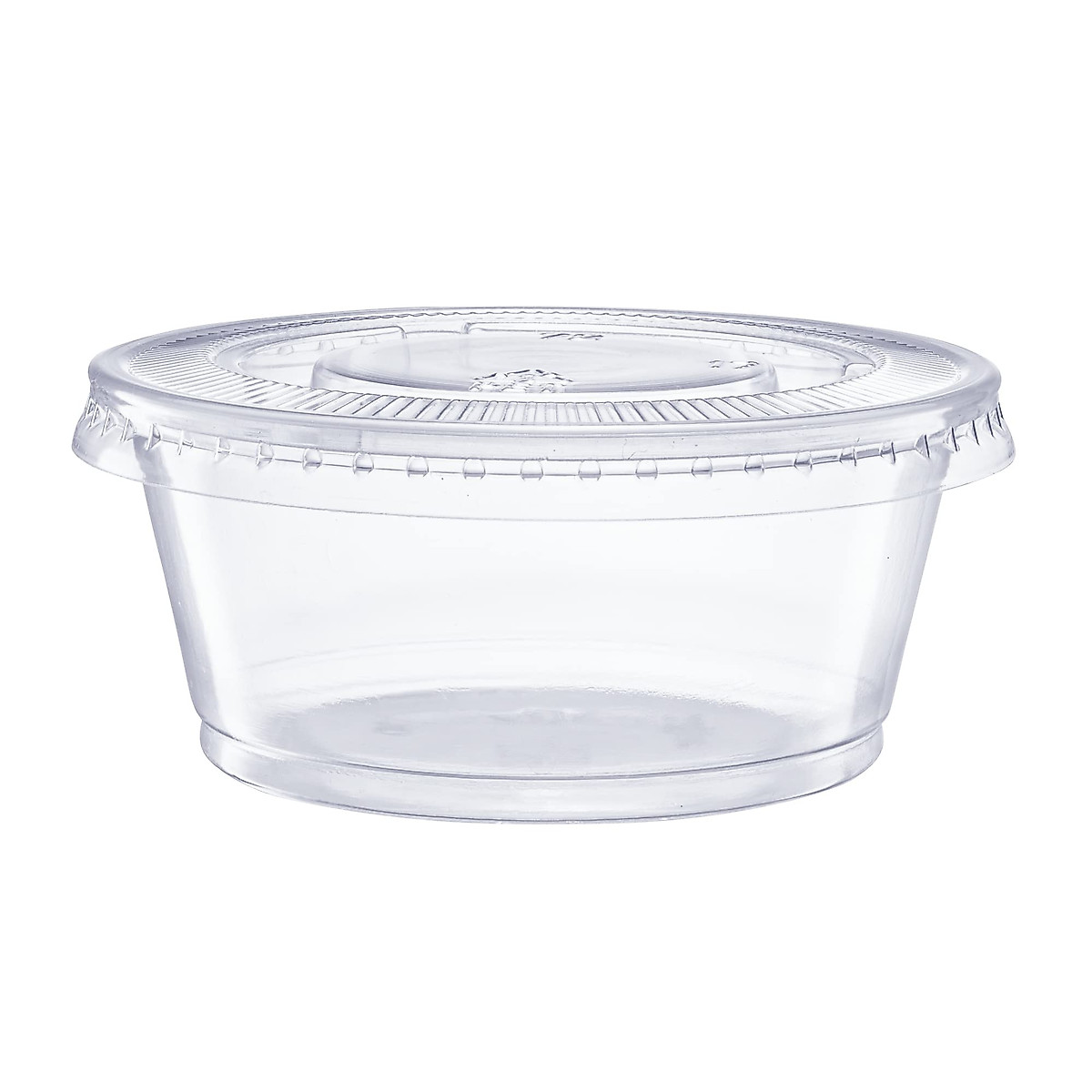 Comfy Package [200 Sets - 3.25 oz.] Plastic Disposable Portion Cups with Lids, Souffle Cups, Jello Cups