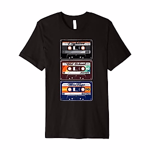 Old School Hip Hop 80s 90s Mixtape Retro Stocking Stuffer Premium T-Shirt