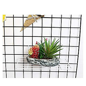 BESPORTBLE Hanging Straight Shelf for Grid Wall Panel, 10 x 4 x 3In White