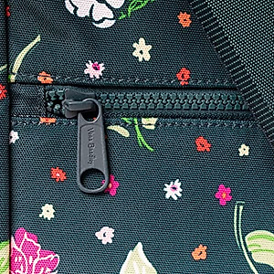 Vera Bradley Women's Recycled Lighten Up Reactive Drawstring Family Tote Bag, Hope Blooms Teal, One Size