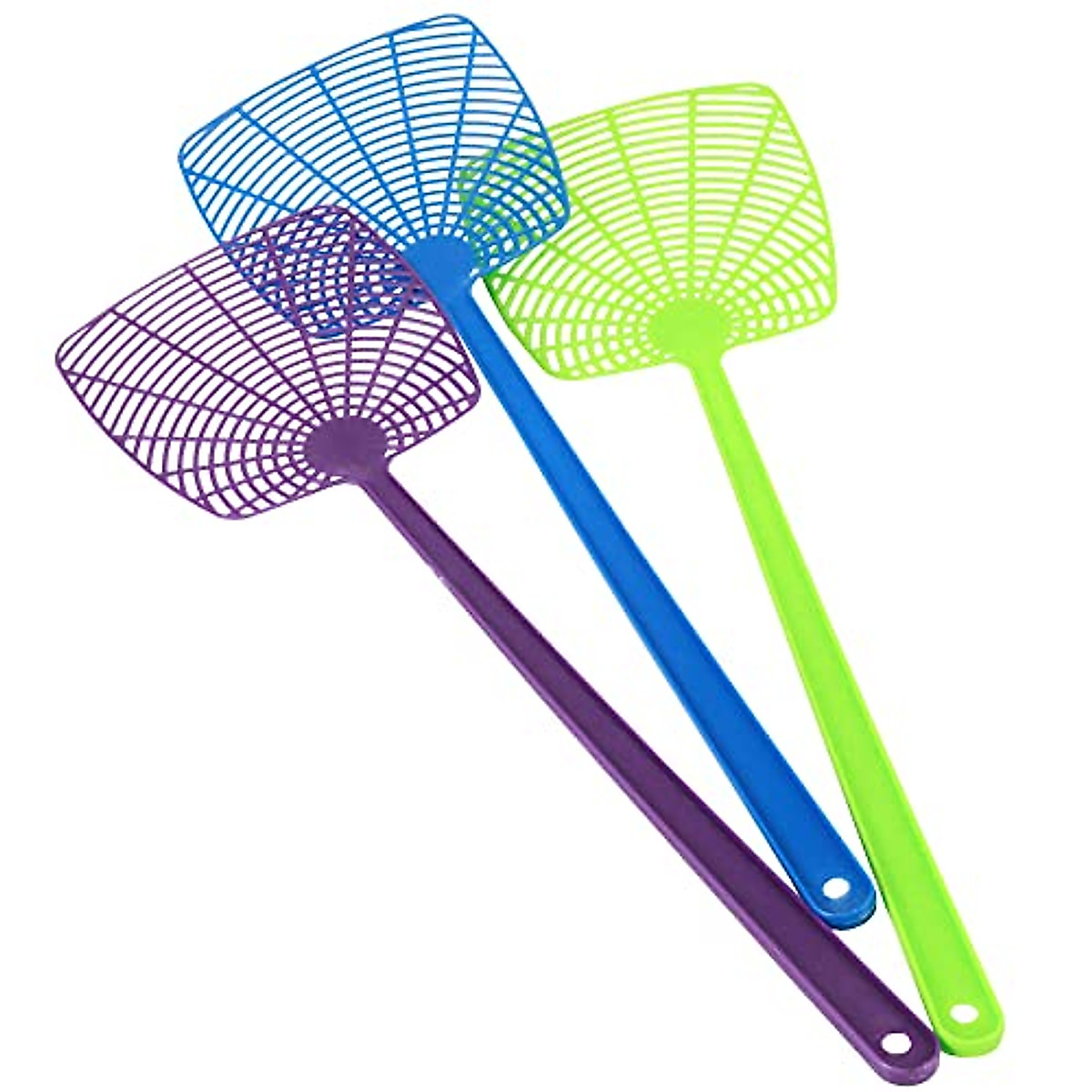 Chef Craft Select Fly Swatter Set, 18 inch 3 piece set, Purple/Green/Blue (Model: 21041)