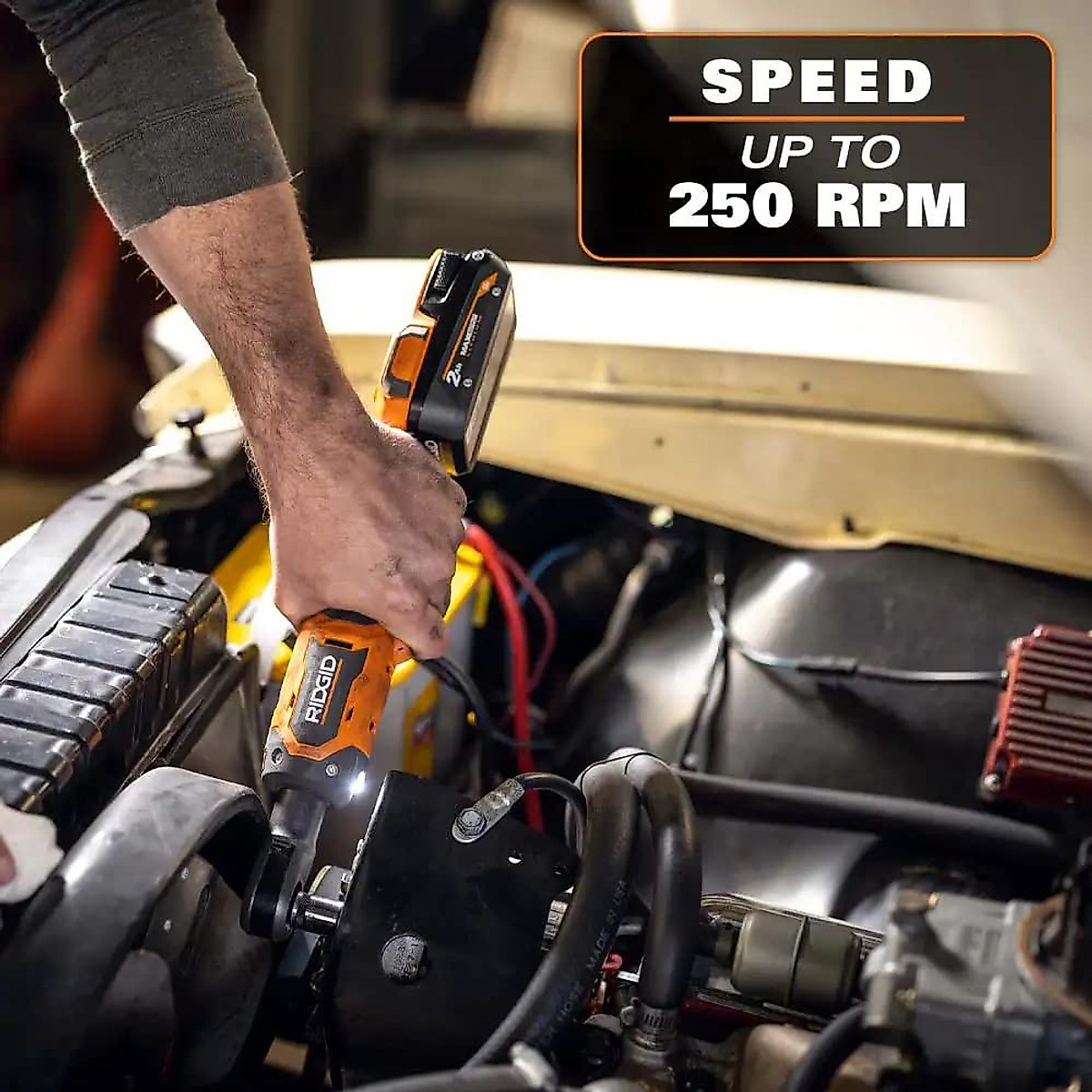 18V Brushless Cordless 3/8 in. Ratchet Kit with 2.0 Ah Battery and Charger