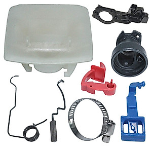 AUMEL Throttle Choke Rod Intake Flange Air Filter Kit For Husqvarna 340 345 346XP 350 353 Chainsaw 537024002, 503889201