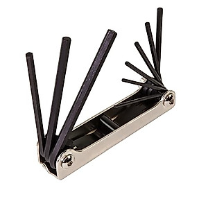 Klein Tools 70591 Folding Hex Key Set, 9-Key, SAE Sizes