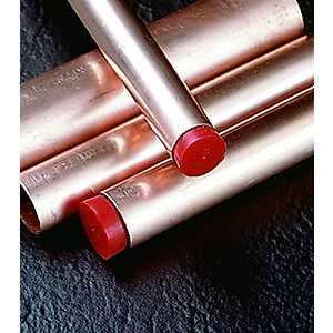 Caplugs 99394621 Plastic Type K Copper Tubing Plug. K-10, PE-LD, Cap OD 0.62" Plug ID 0.587", Red (Pack of 200)