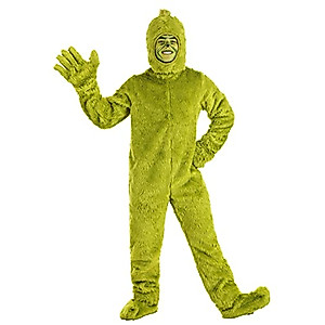 Fun Costumes Adult Dr. Seuss Grinch Open Face Costume Medium