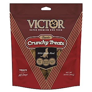 Victor Super Premium Dog Food – Classic Crunchy Dog Treats with Lamb Meal – Gluten-Free Treats for Small, Medium and Large Breed Dogs, 28oz