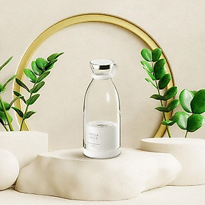 Portable Mini Blender for Fresh Juice, Smoothies, Shakes with Magnetic Wireless Charging (Personal Travel Blender for On The Go Blending) (White)